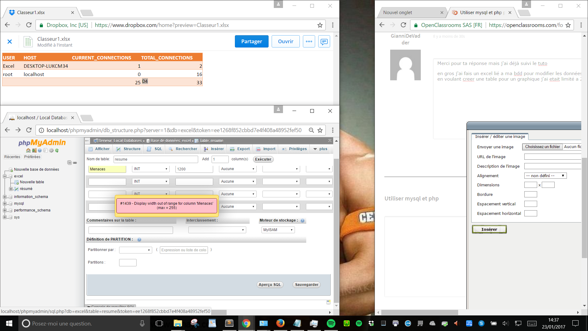 Utiliser mysql et php par GianniDeVadder - page 1 - OpenClassrooms